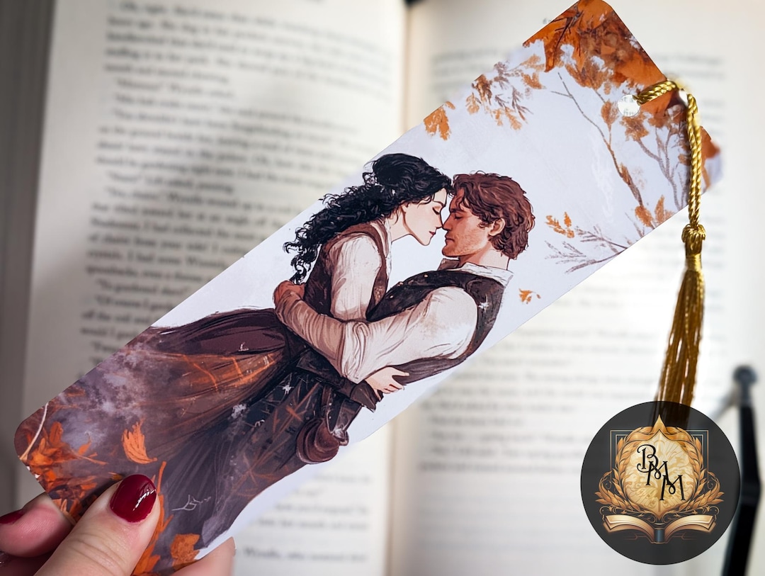 Outlander Bookmark | Claire and Jamie | Fantasy Laminated Bookmark With ...