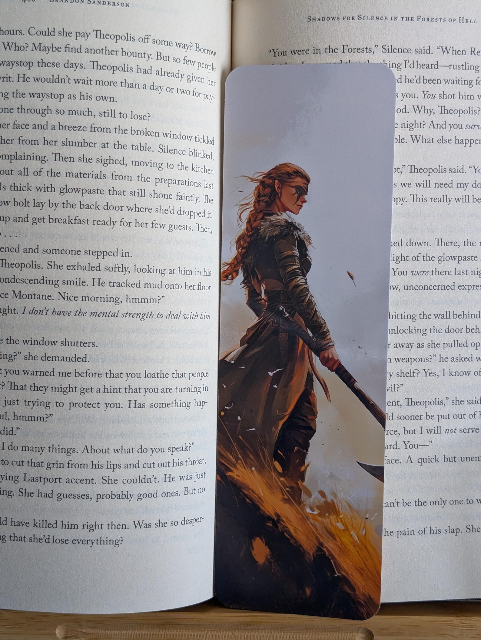 Orka Skullsplitter Bookmark | Shadow of the Gods | Fantasy Laminated ...