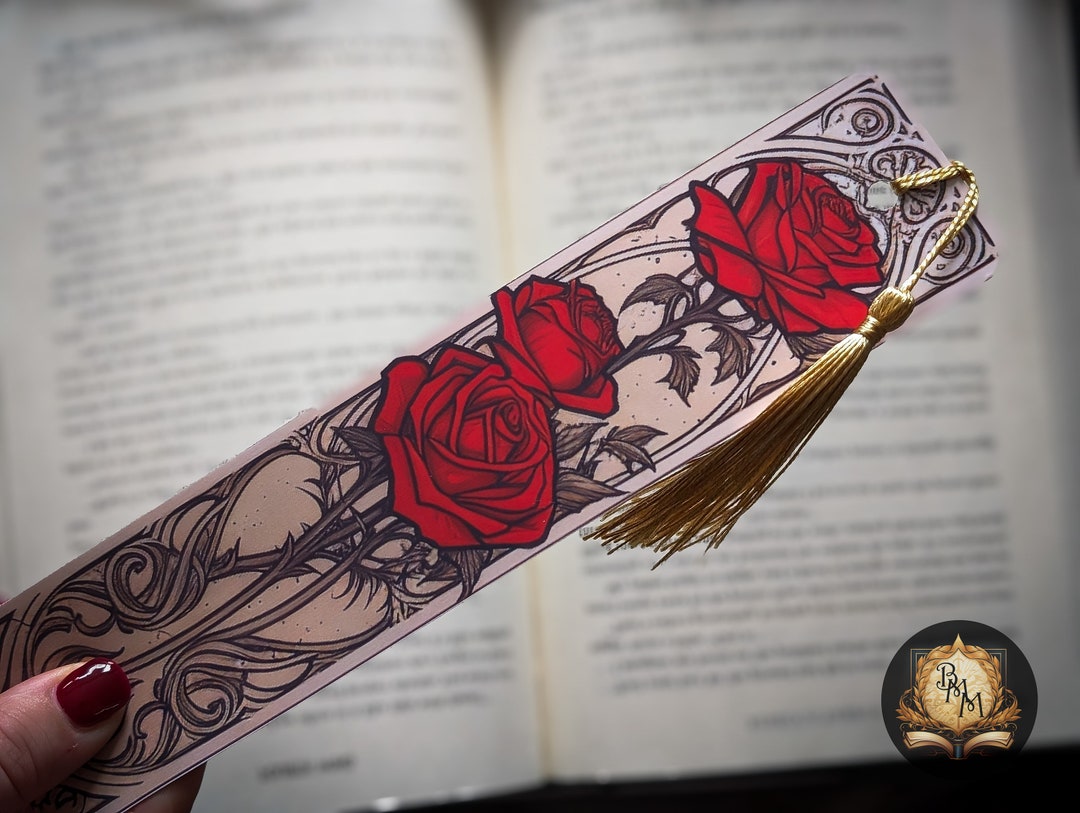 Roses in Bloom Bookmark | ACOTAR | Fantasy | Laminated Bookmark With ...