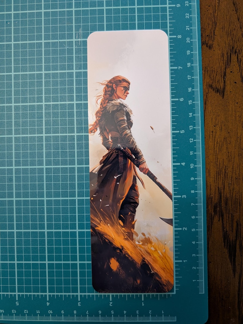 Orka Skullsplitter Bookmark | Shadow of the Gods | Fantasy Laminated ...