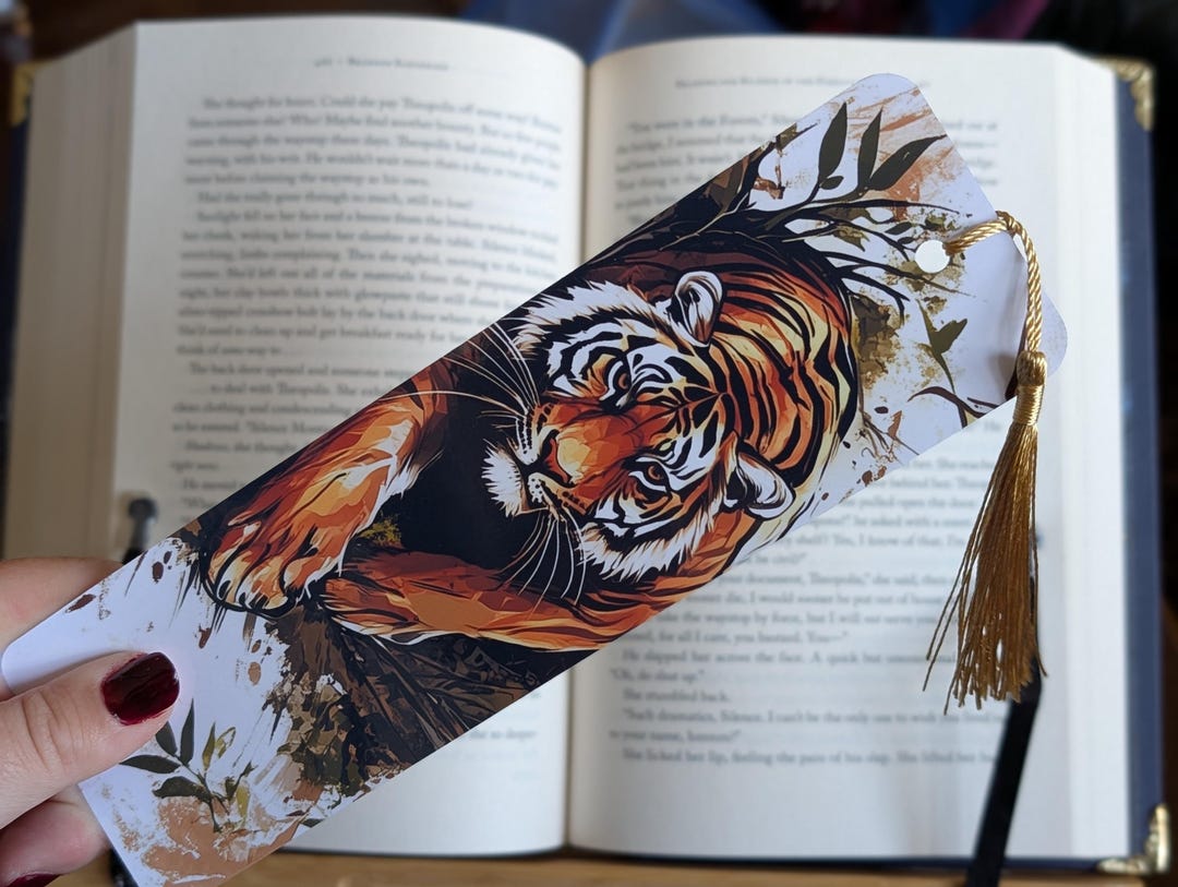 Tiger Bookmark | Animal | Siberian Tiger | Fantasy | Laminated With ...