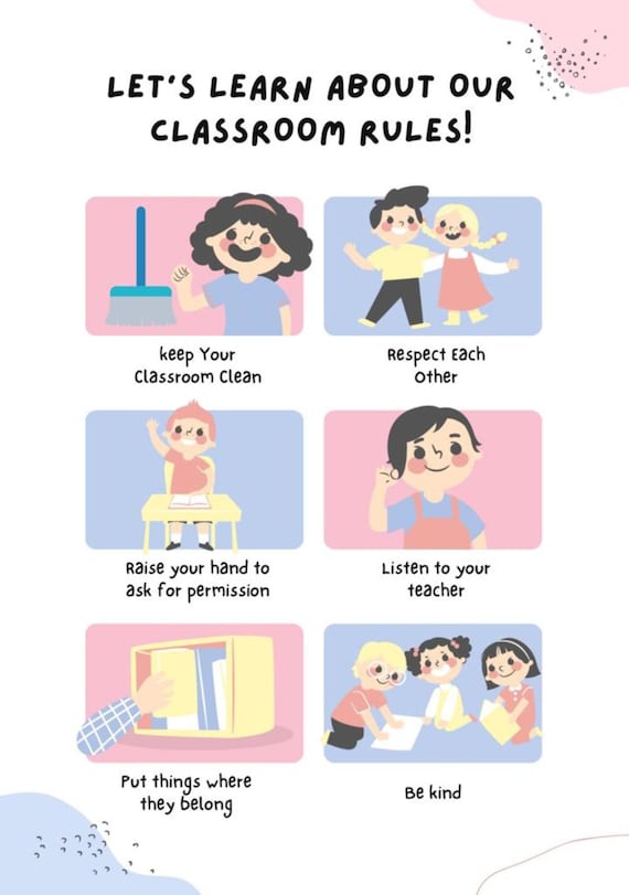 Kindergarten Classroom Rules