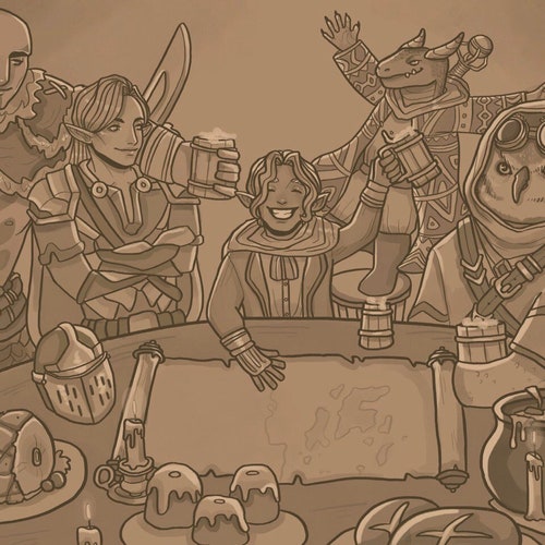 Custom Dnd Character Adventure Party Commission Art Fantasy - Etsy