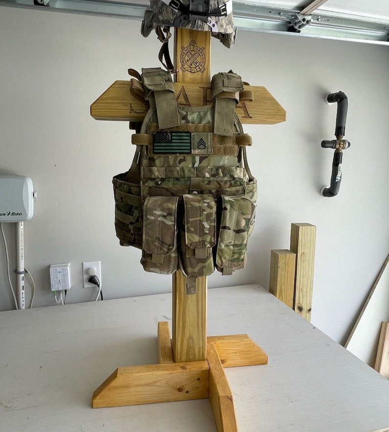 Veteran made Military armor stand / Rack. Affordable | Etsy
