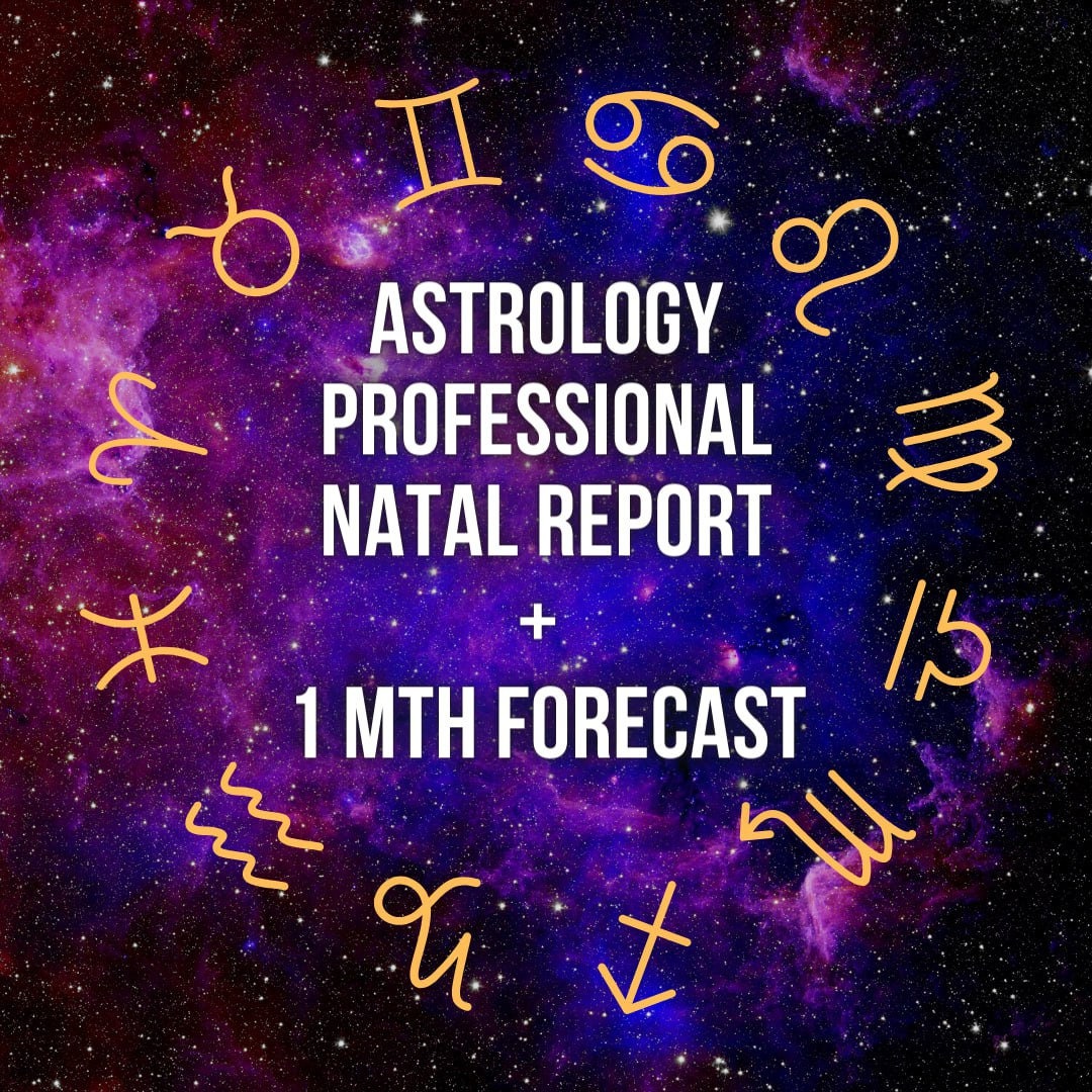 ASTROLOGY Professional Birth Natal Report + One Month Forecast - Etsy