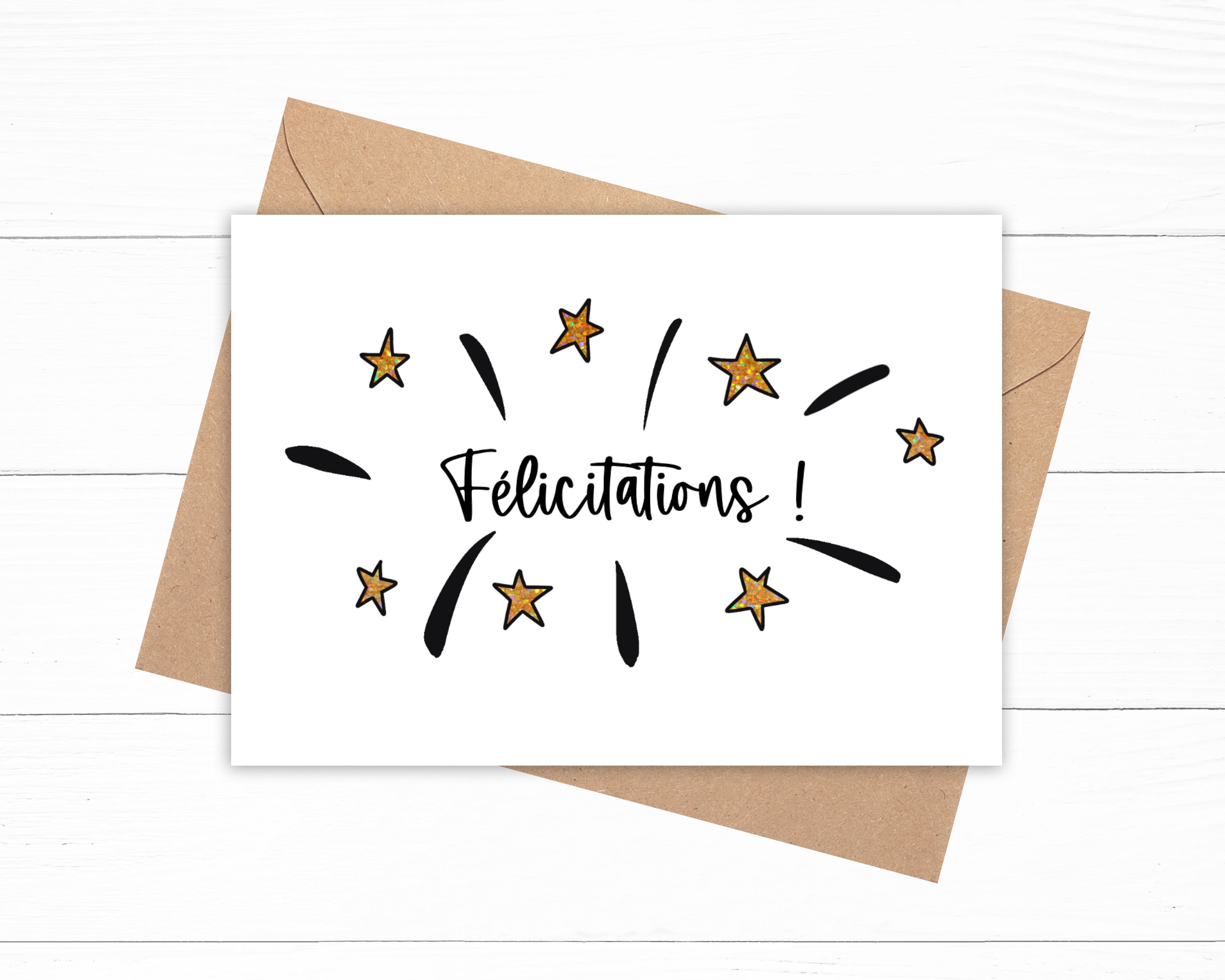 Félicitations - French Congratulations Card A5 - Can Be Personalised - Etsy