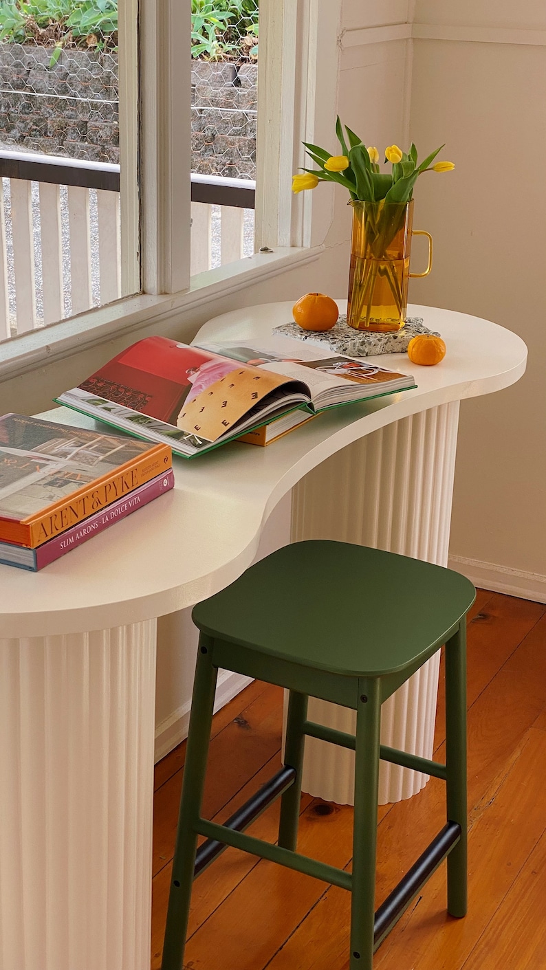 Wooden Peanut Shaped Desk/console/hall Table - Etsy