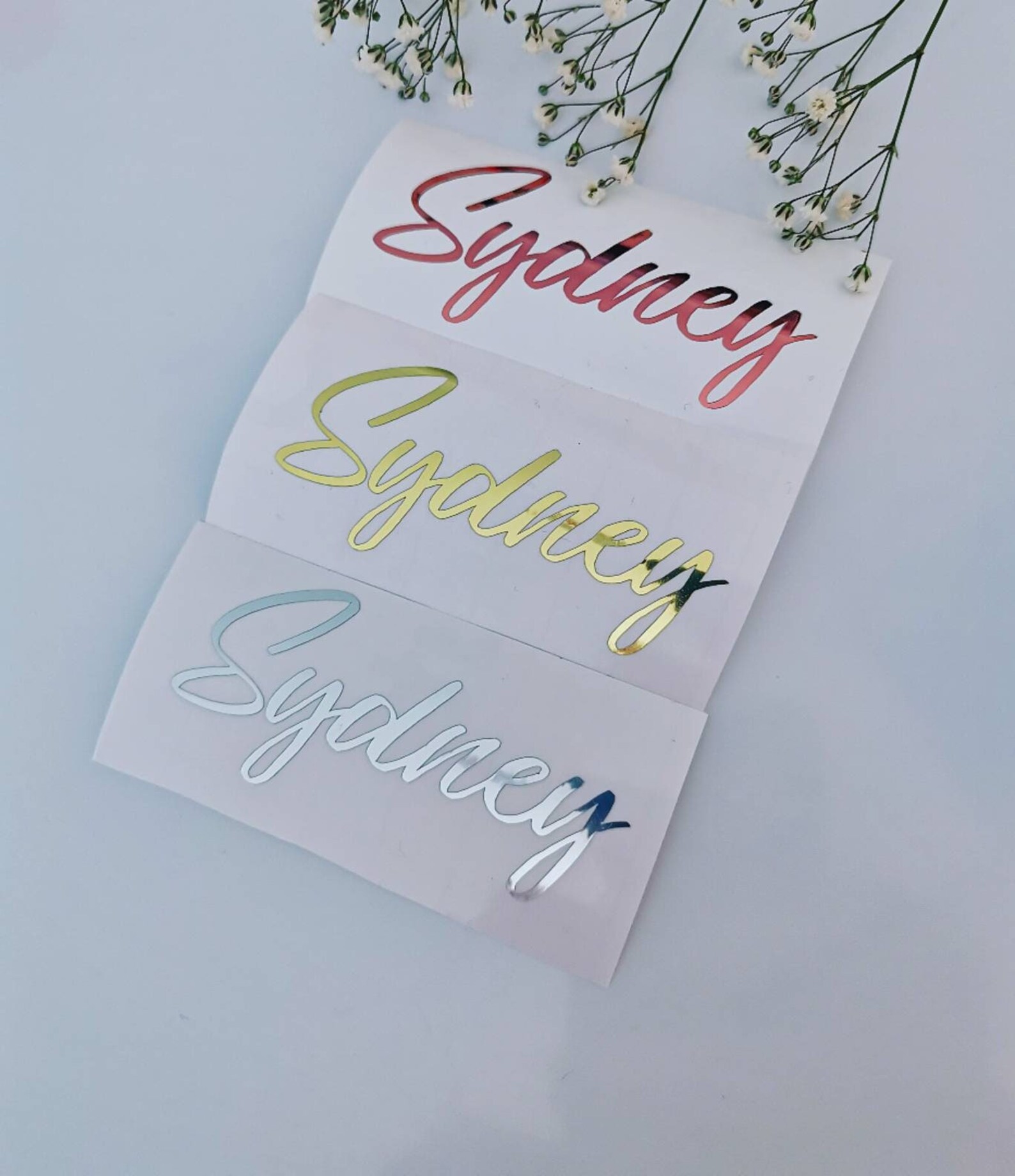Personalised Vinyl Name Stickers for Birthday - Etsy