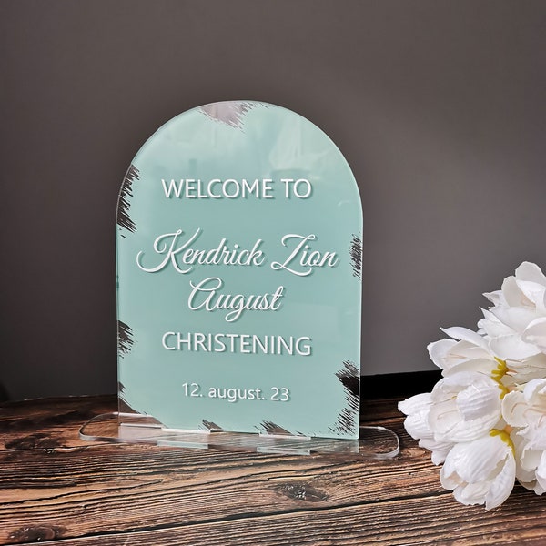 Christening Sign Stand - Etsy
