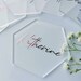 Acrylic Wedding Place Names Name Settings Place Settings - Etsy