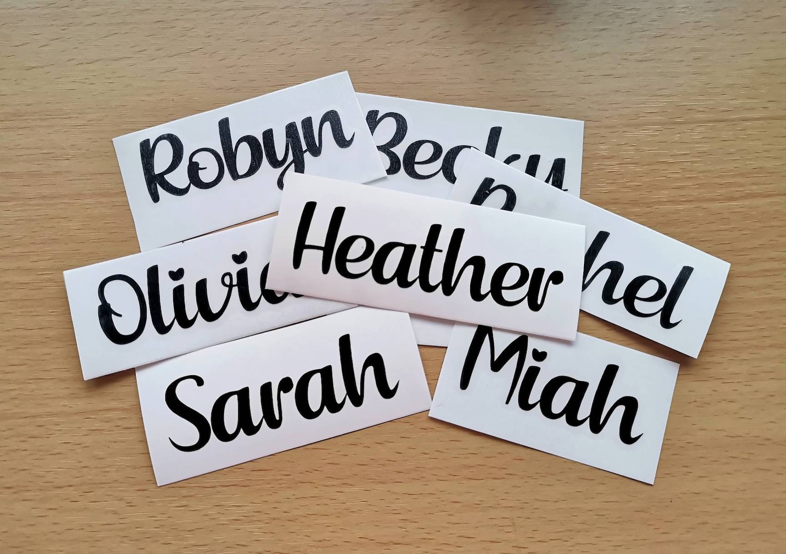 Personalised Vinyl Name Stickers for Birthday - Etsy