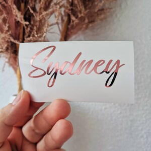 Personalised Vinyl Name Stickers for Birthday - Etsy
