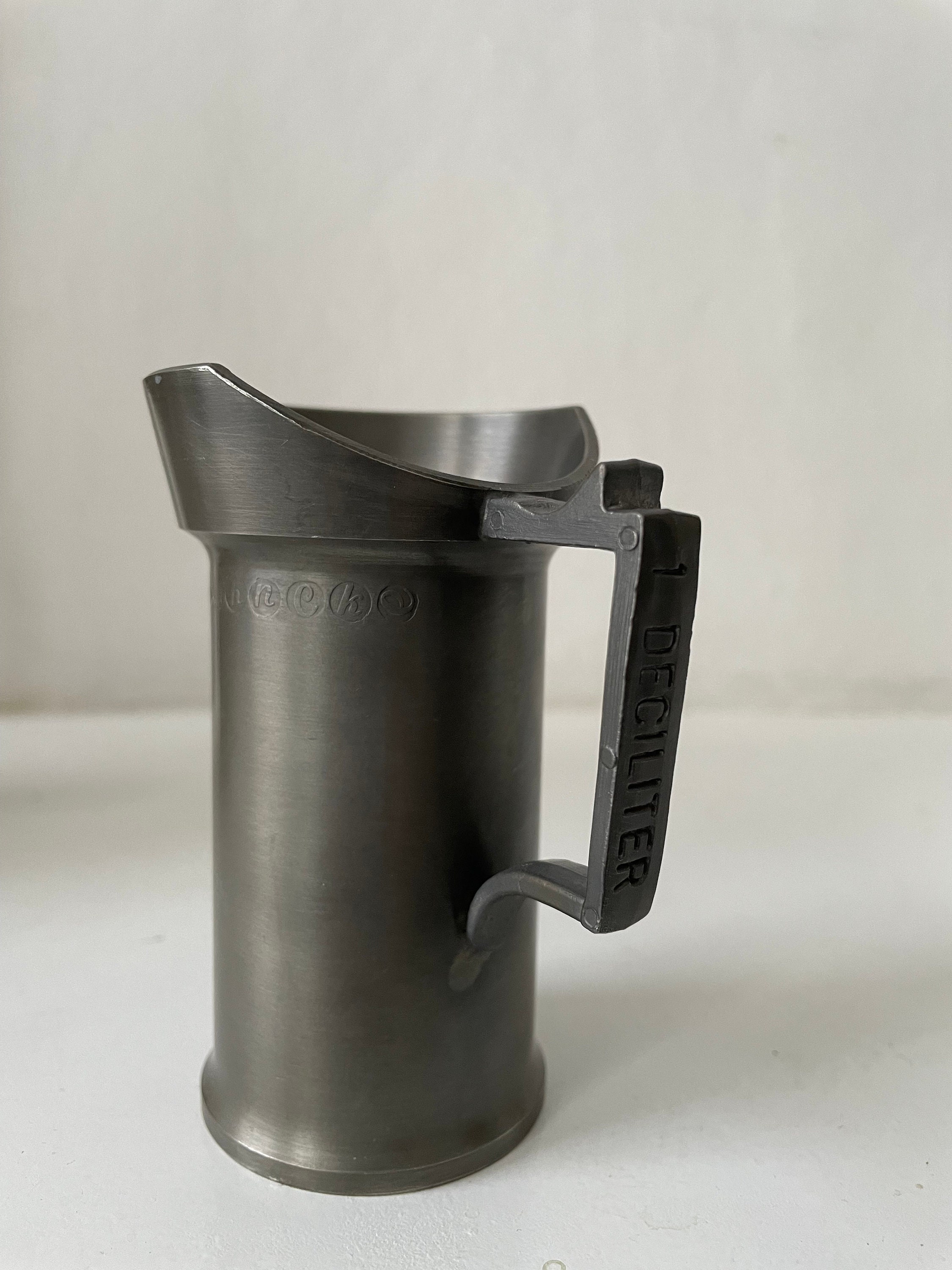 Antique Pewter Measuring Cups - Etsy