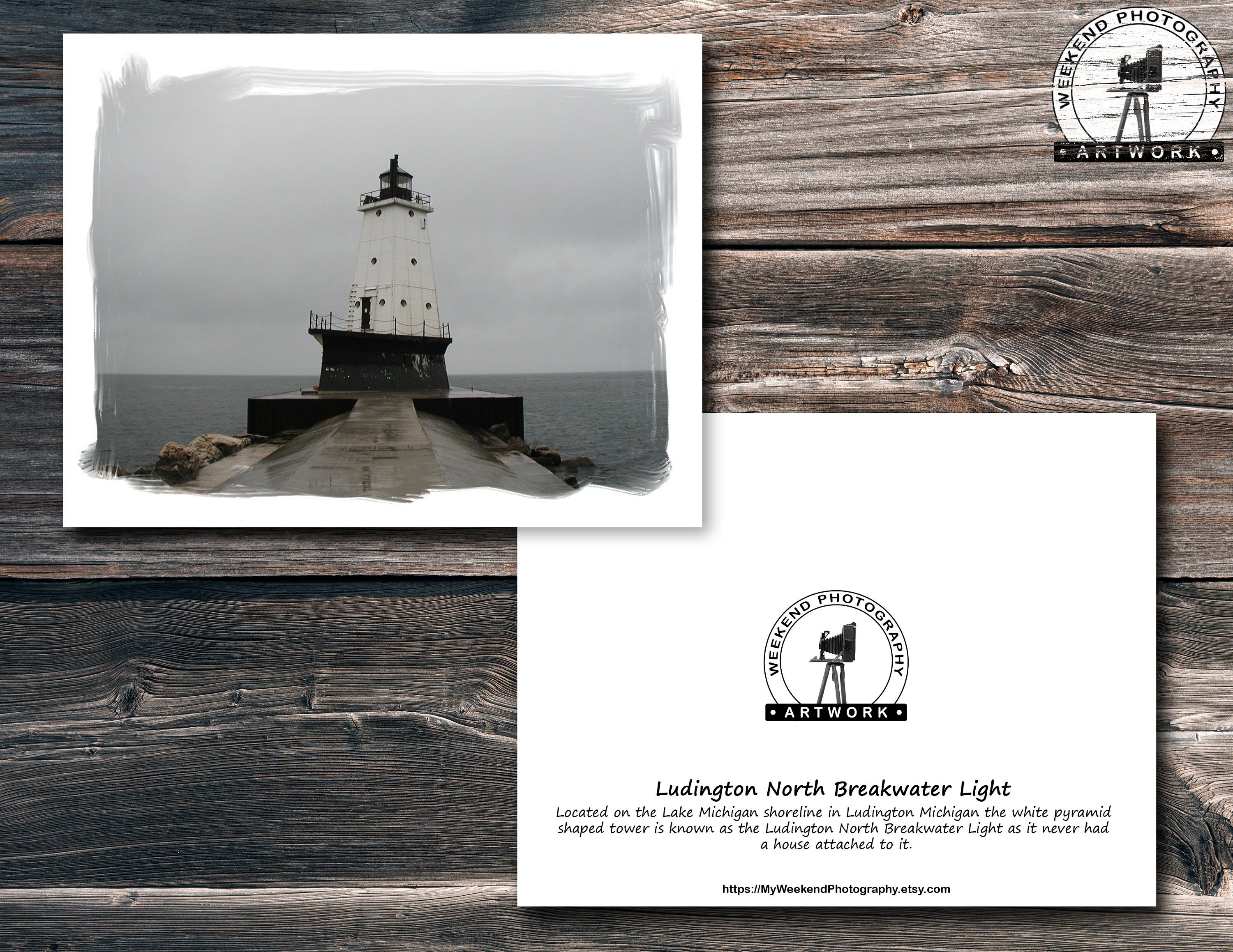 Lighthouse Note Card Set, Michigan Lighthouses, Note Cards, Great Lakes ...