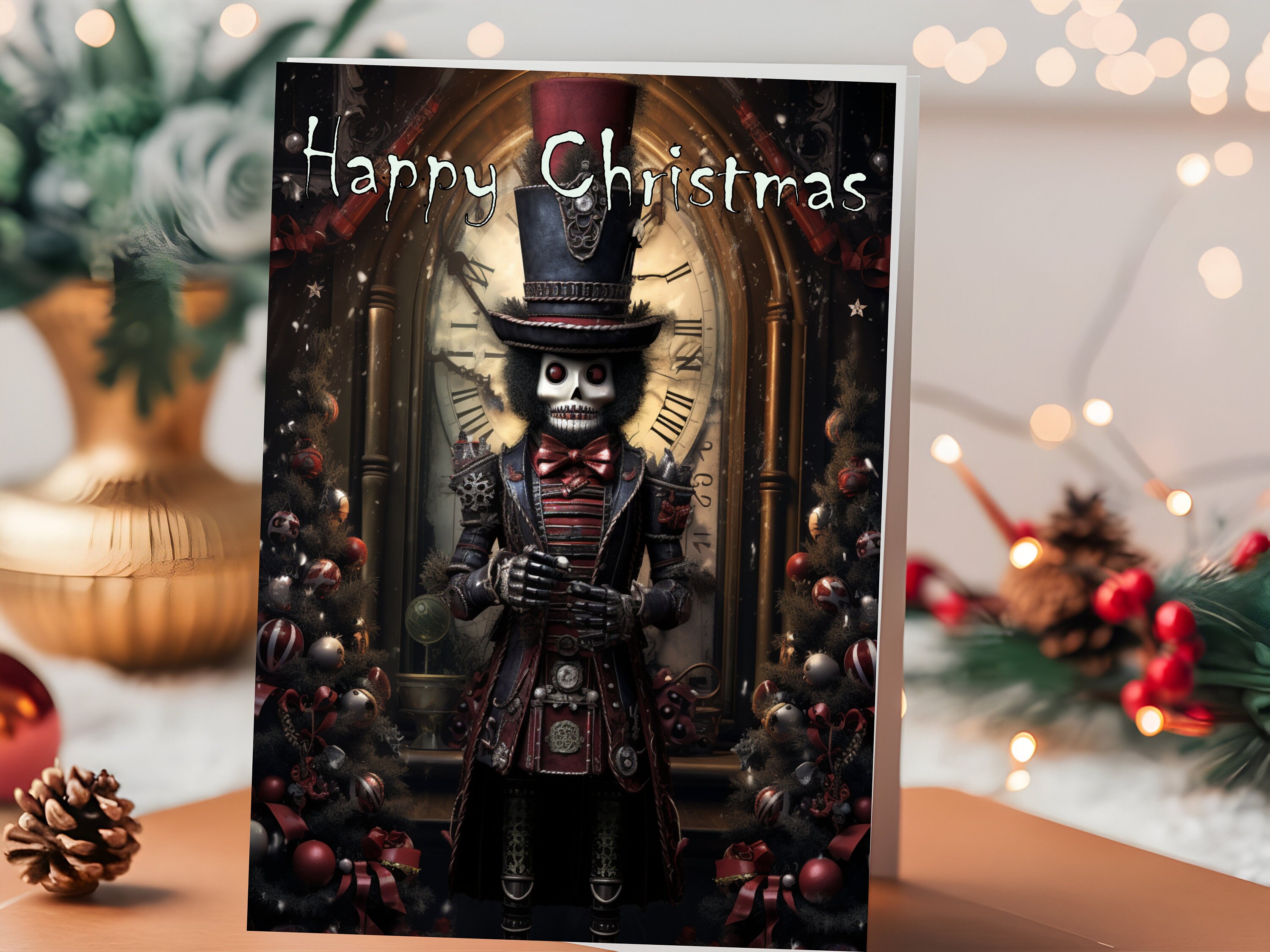Gothic Horror Colourful Christmas Cards, Unusual Festive Scary ...