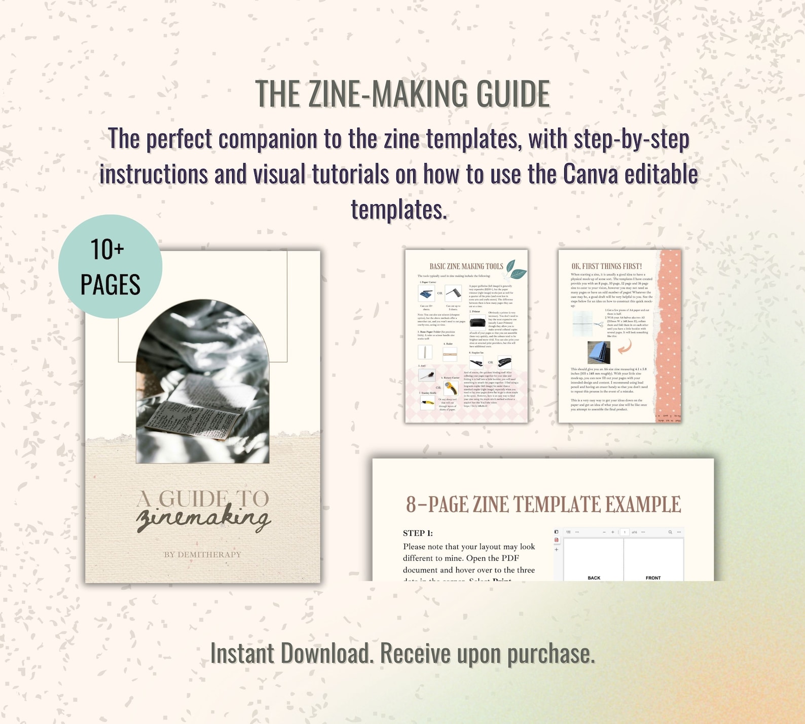A6 Zine Templates | Canva Editable Templates, A Guide to Zine-making ...