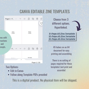 A5 Zine Templates | Canva Editable Templates, A Guide to Zine-making ...