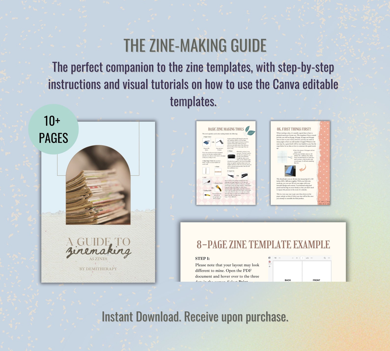 A5 Zine Templates | Canva Editable Templates, A Guide to Zine-making ...