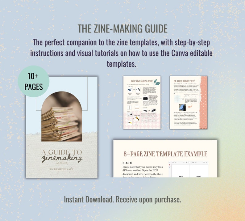 A5 Zine Templates | Canva Editable Templates, A Guide to Zine-making ...