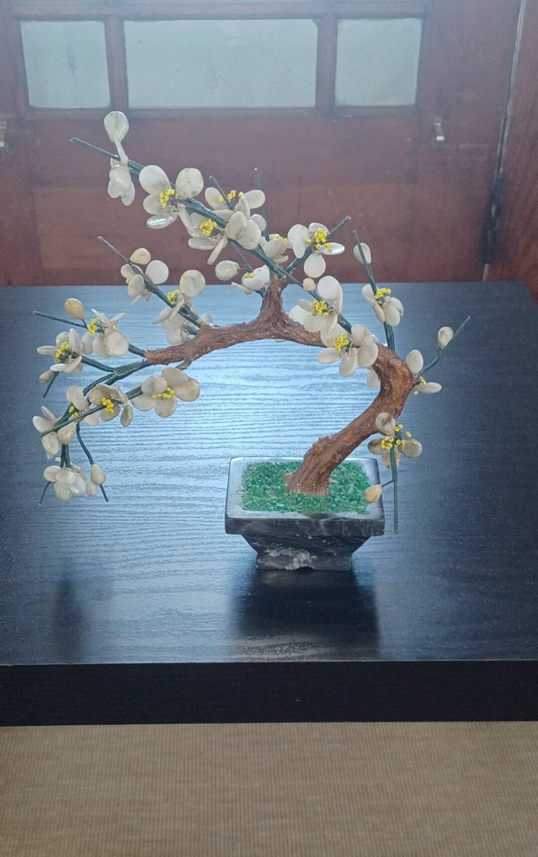 Vintage Hong Kong Jade Carved Bonsai Tree (casted.) - Etsy