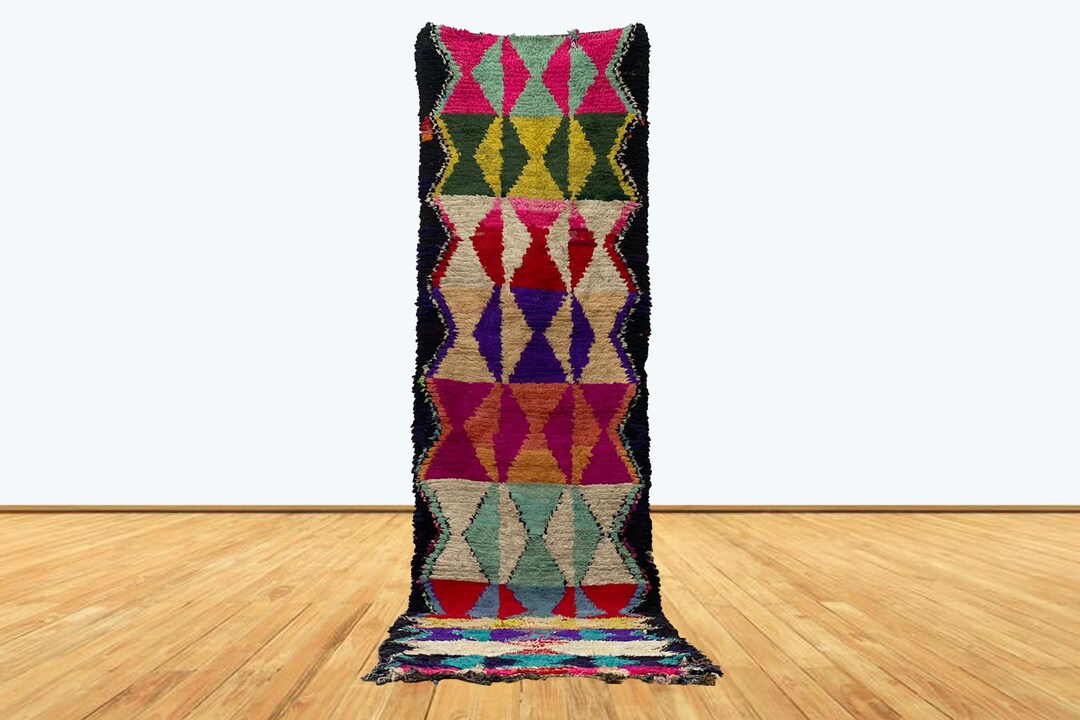 10x3 Long Colorful Moroccan Vintage Runner Rug. - Etsy