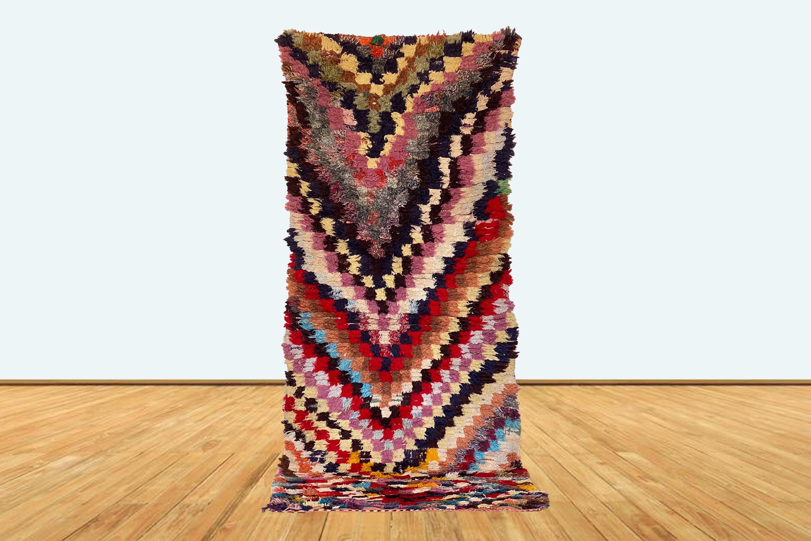 Rugs Floor & Rugs Moroccan 3x7 feet Colorful Carpet Vintage Moroccan ...