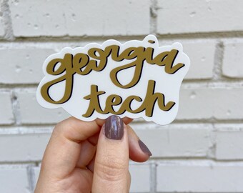 Georgia Tech Yellow Jackets 12 Premium Vinyl Decal Licensed NCAA - Etsy