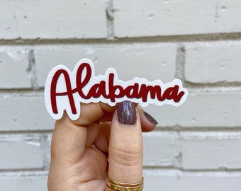 Alabama Crimson Tide 6 Premium Vinyl Decal Licensed NCAA - Etsy