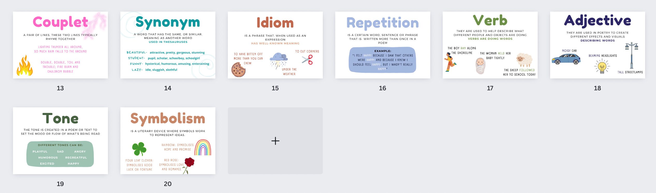 Printable Poetic Devices Classroom Teacher Resources - Etsy UK