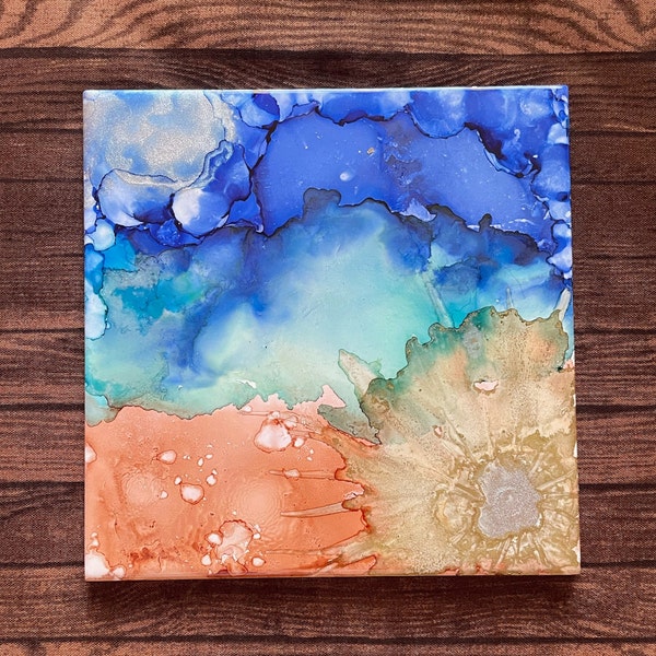 Alcohol Ink Tiles - Etsy