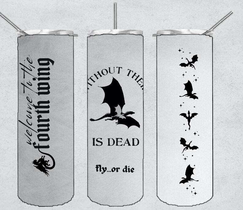 20 Oz. Fourth Wing Sublimation Tumbler Wrap. - Etsy