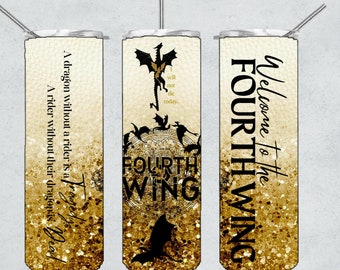 20oz. Fourth Wing Sublimation Tumbler Wrap - Etsy