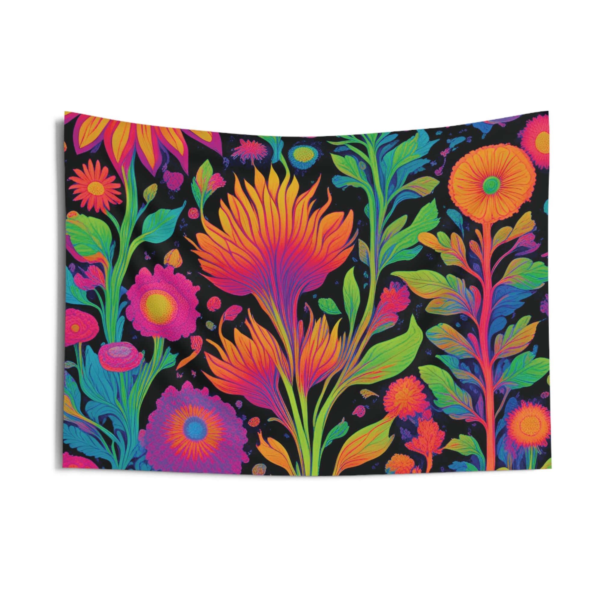 Floral Forest Tapestry, Large Wall Tapestry, Nature Tapestry ...