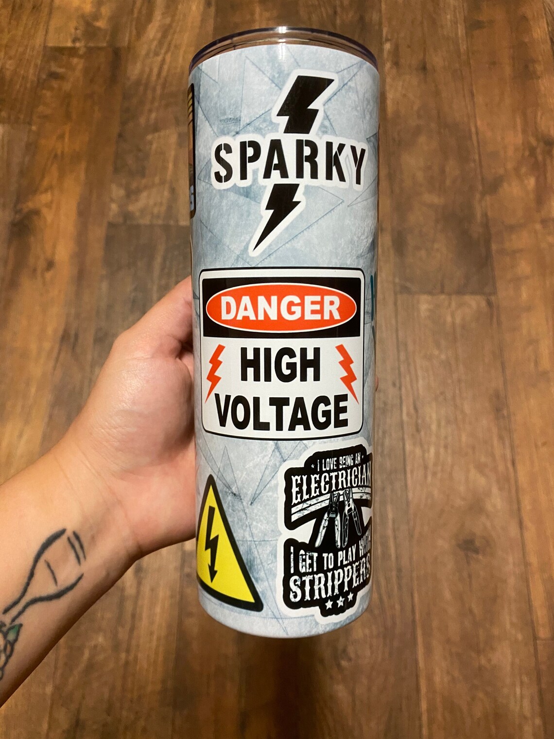 Electrician Tumbler Wrap Png Personalized Tumbler - Etsy