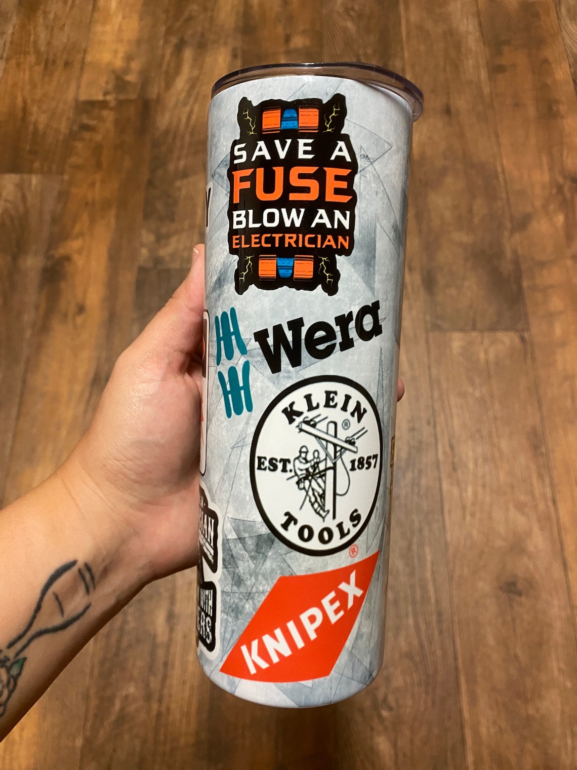 Electrician Tumbler Wrap Png Personalized Tumbler - Etsy