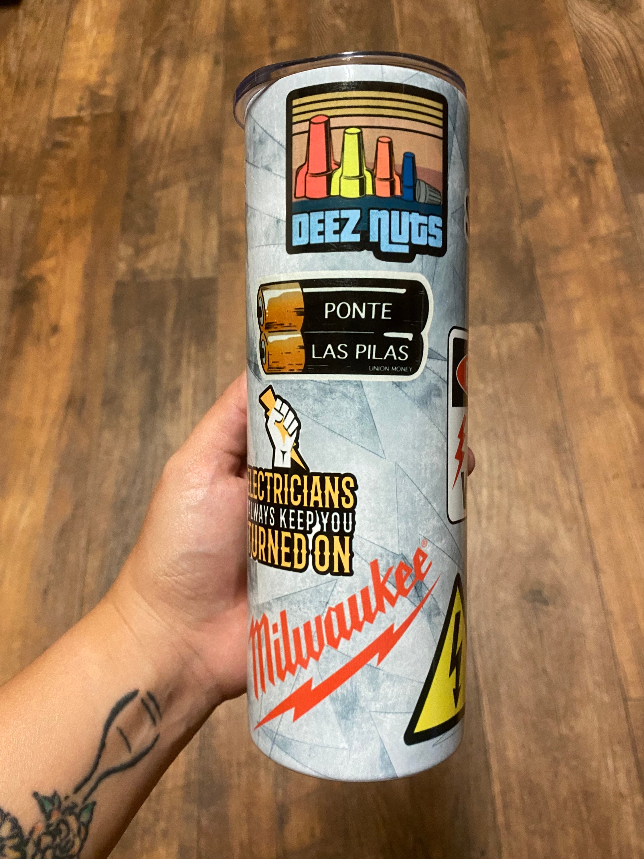 Electrician Tumbler Wrap Png Personalized Tumbler - Etsy