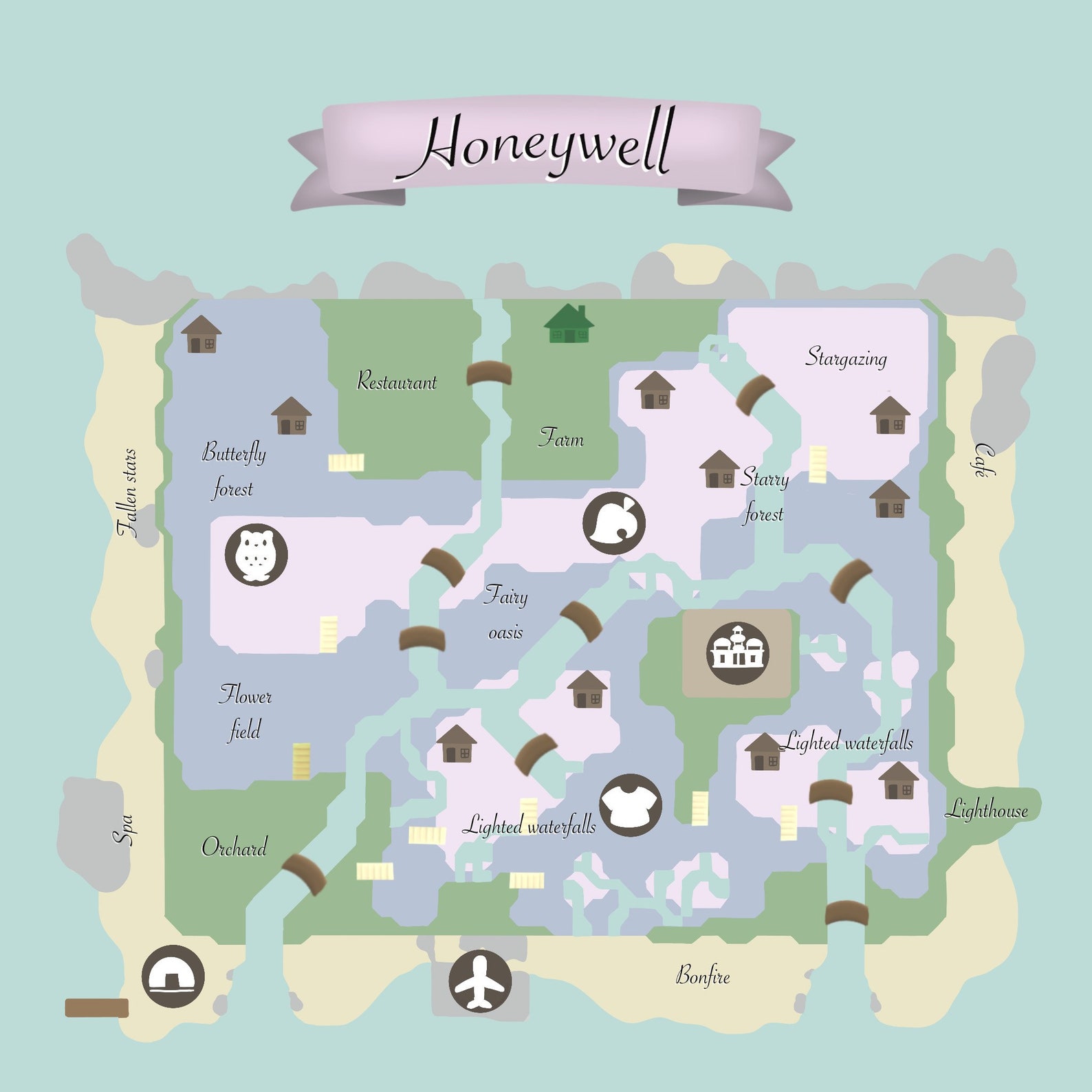 Custom Animal Crossing Island Map Design - Etsy
