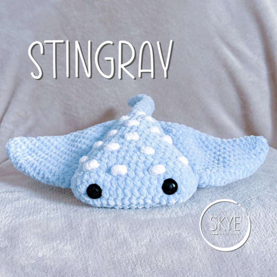 Gehaakte Rog Knuffel / Crochet Stingray Plush / Gehaakte Knuffel ...