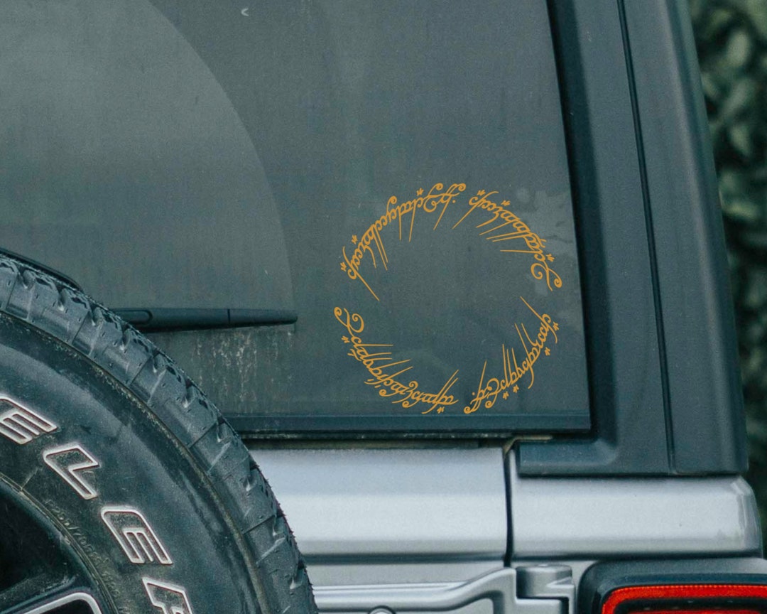 Lord of the Rings Decal Ring of Power Hobbit Decal Lord of the Rings ...