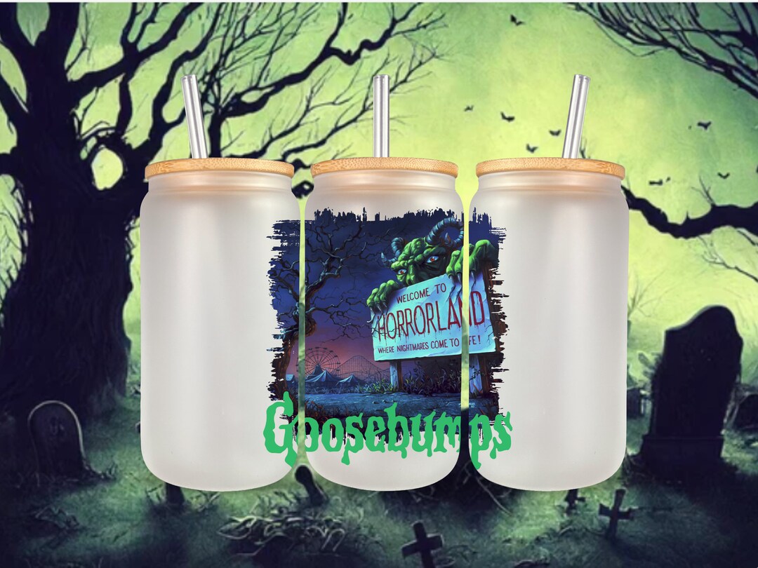 Goosebumps Frosted Cup Welcome to Horrorland Goosebumps Fandom - Etsy