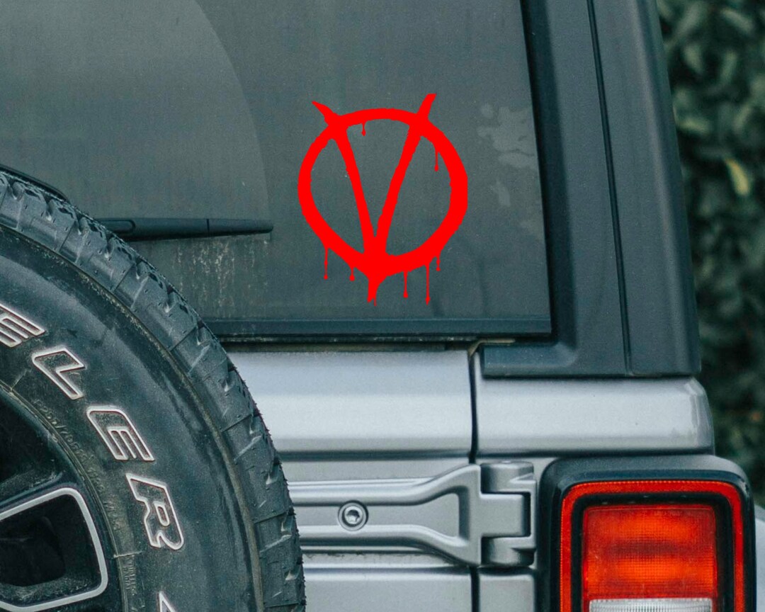 V for Vendetta Decal Fifth of November Guy Fawkes Anonymous Dystopia ...