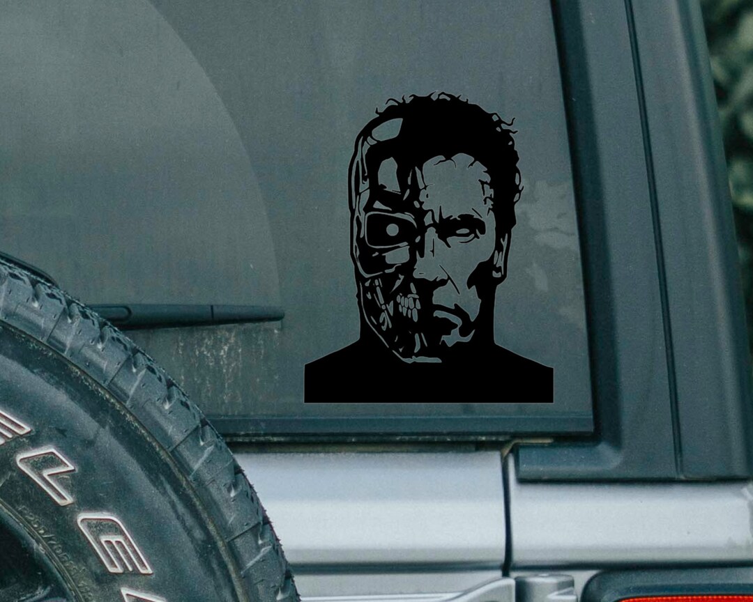 Terminator Decal T-800 Decal 80's Action Movies Terminator Merchandise ...