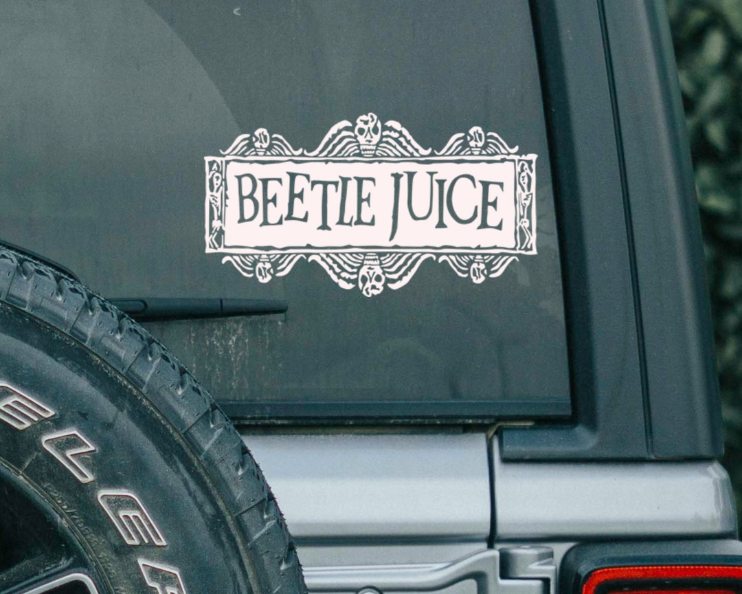 Beetlejuice Decal Never Trust the Living Beetlejuice Logo Beetlejuice ...