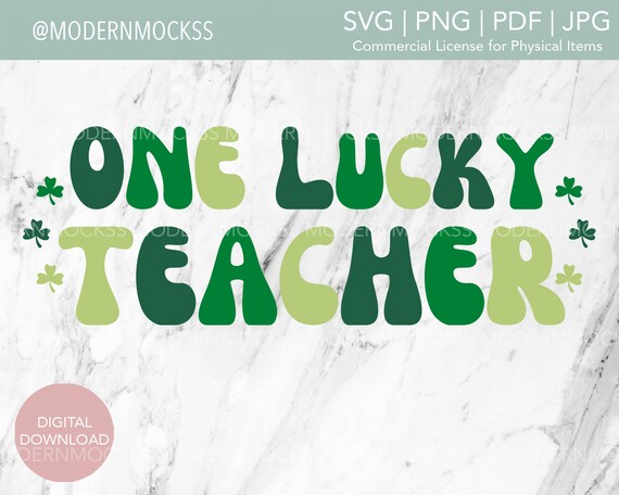 Lucky Teacher SVG Teacher St Patrick SVG St Patricks Day | Etsy