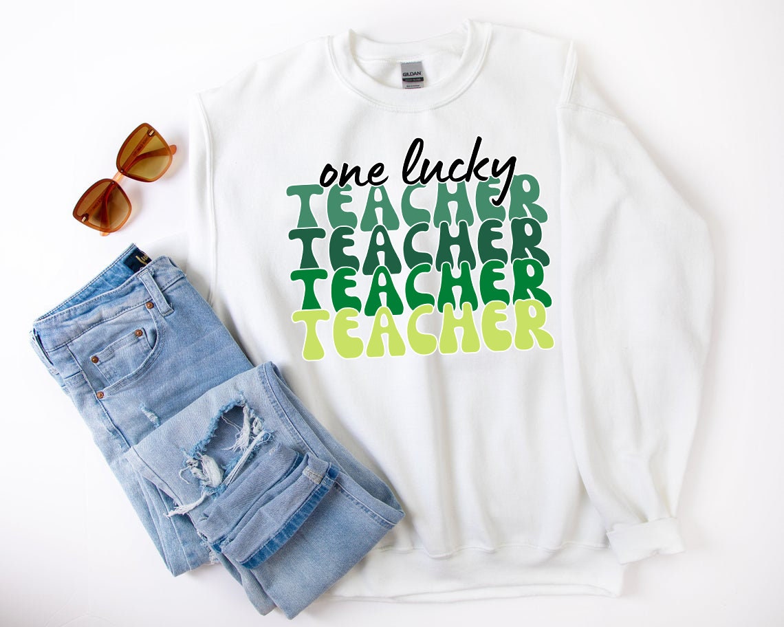Lucky Teacher SVG Teacher St Patrick SVG St Patricks Day - Etsy