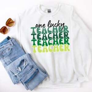 Lucky Teacher SVG Teacher St Patrick SVG St Patricks Day - Etsy