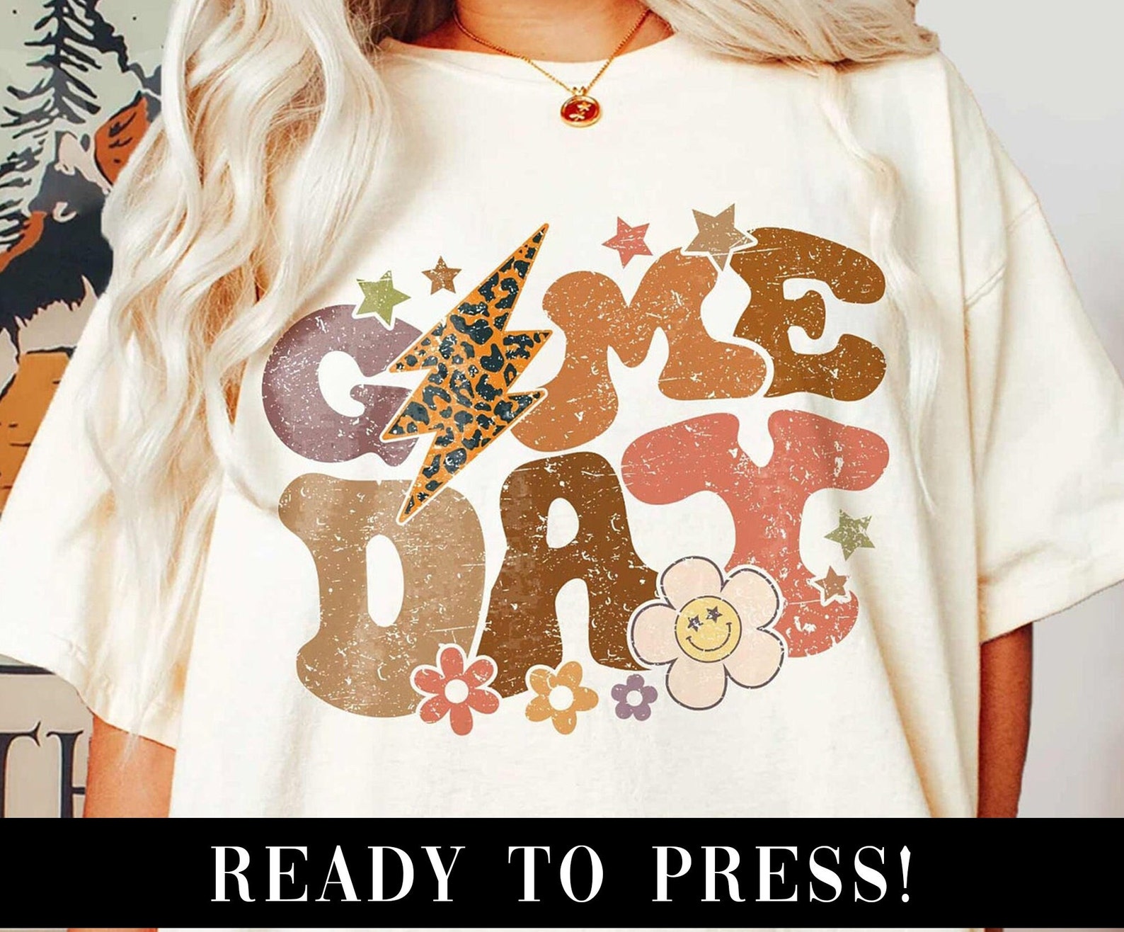 READY TO PRESS Game Day Screen Print Transfers Heat Transfer - Etsy