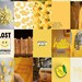 100 YELLOW COLLAGE Kit Aesthetic Dorm Decor Teen - Etsy