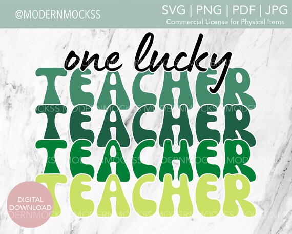 Lucky Teacher SVG Teacher St Patrick SVG St Patricks Day | Etsy