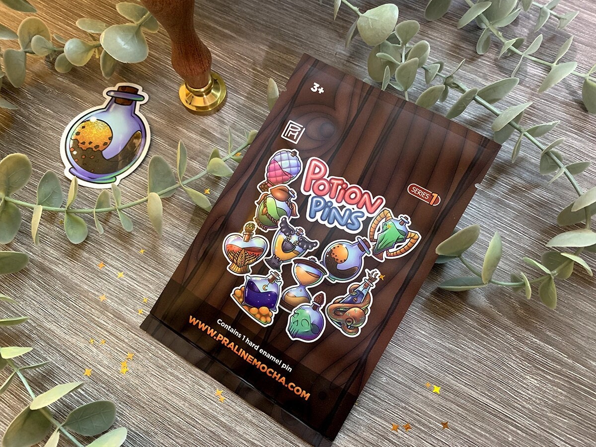 Potion Pins Enamel Pin Blind Bag Cute Potion Bottle Dnd Enamel Pin ...